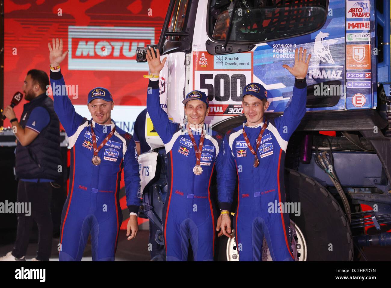 Jeddah, Saudi Arabia. 14th Jan, 2022. 500 Sotnikov Dmitry (rus), Akhmadeev Ruslan (rus ...