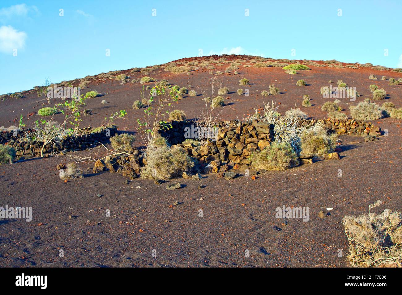 vulcanic landscape under the extincted vulcano Stock Photo - Alamy