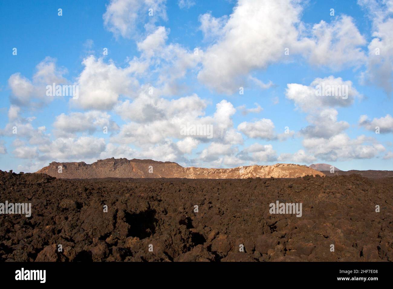 vulcanic landscape under the extincted vulcano Stock Photo - Alamy