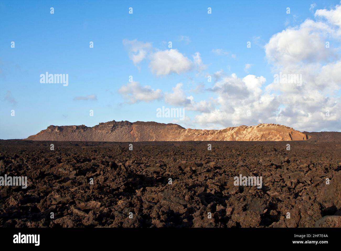 vulcanic landscape under the extincted vulcano Stock Photo - Alamy