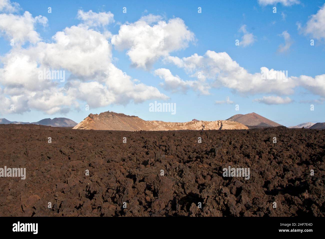 vulcanic landscape under the extincted vulcano Stock Photo - Alamy