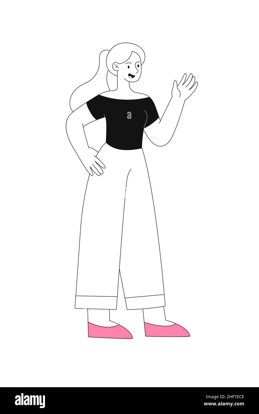 Cute office employee concept Stock Vector Image & Art - Alamy