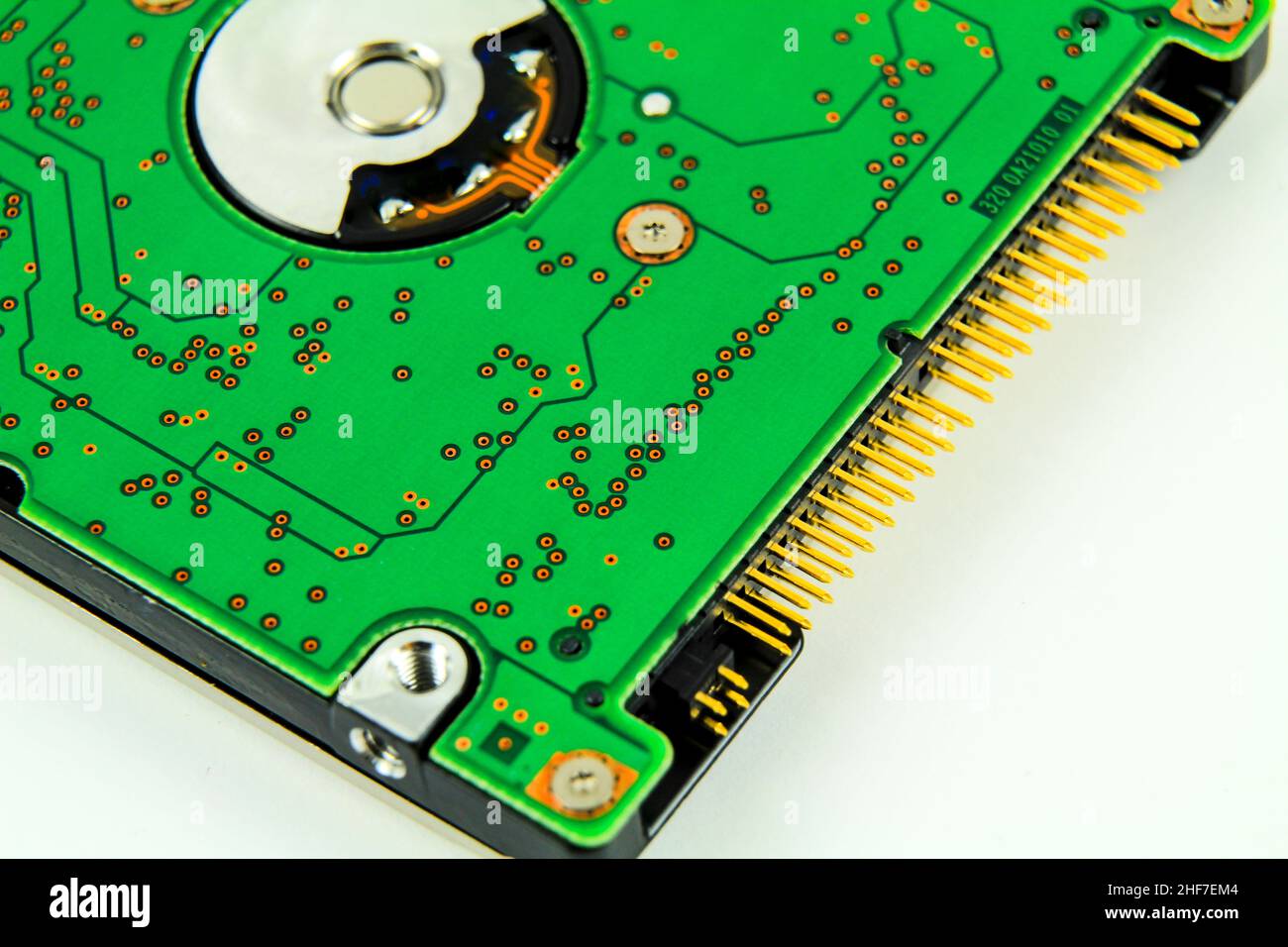 Old and vintage IDE/ATA hard disk on white background Stock Photo - Alamy
