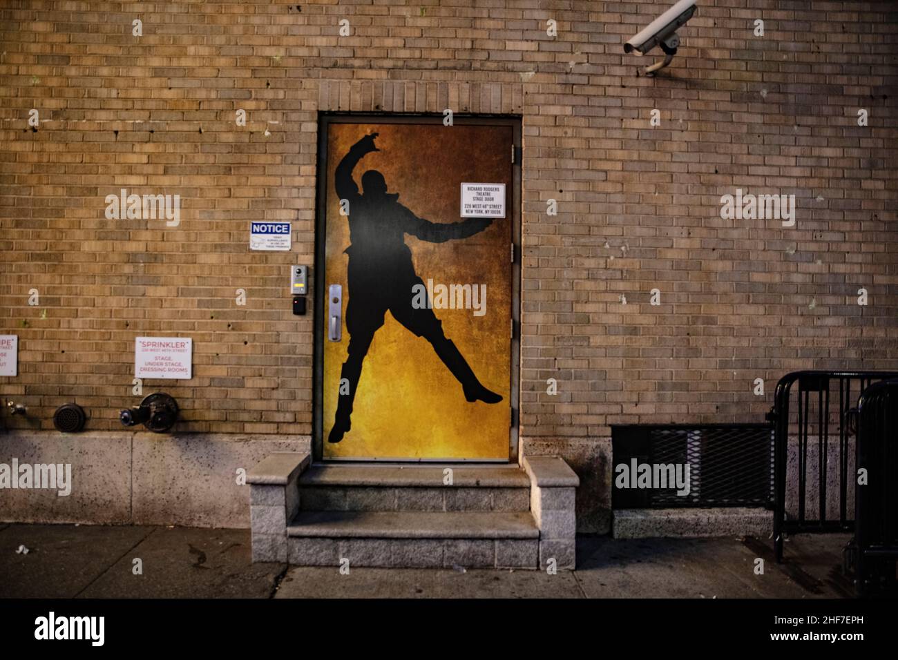 USA, New York City, Manhattan, Broadway, back exit Stock Photo - Alamy