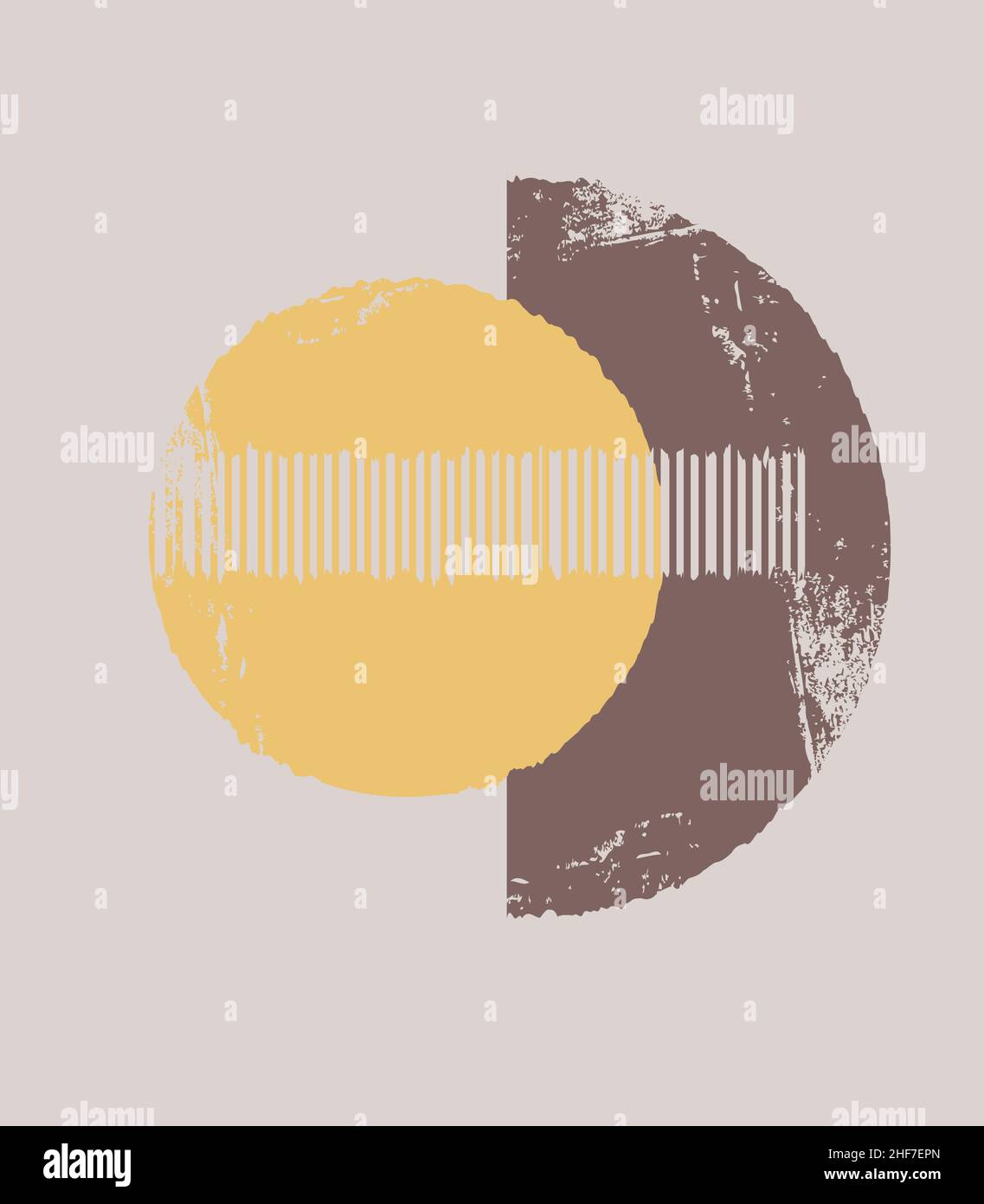 A set of abstract posters depicting simple shapes. Modern minimalist ...