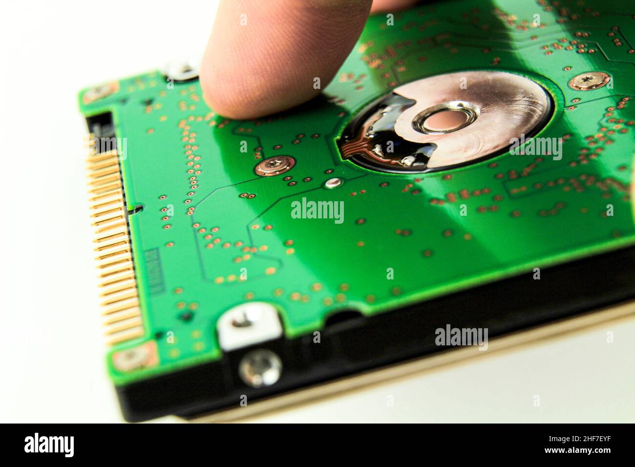 Old and vintage IDE/ATA hard disk on white background Stock Photo - Alamy