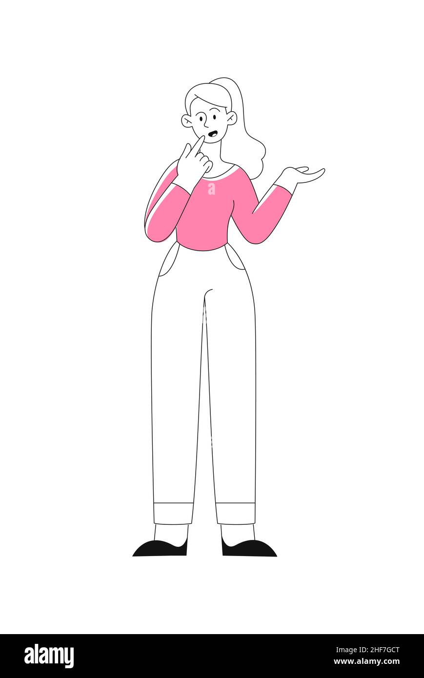 Cute office employee concept Stock Vector Image & Art - Alamy