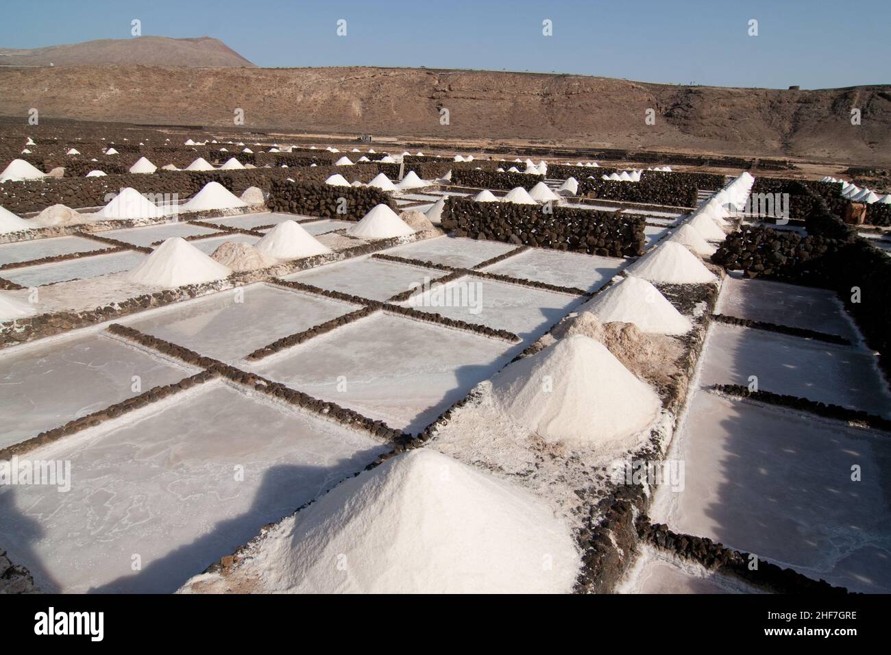 Salt piles on a saline exploration Stock Photo - Alamy