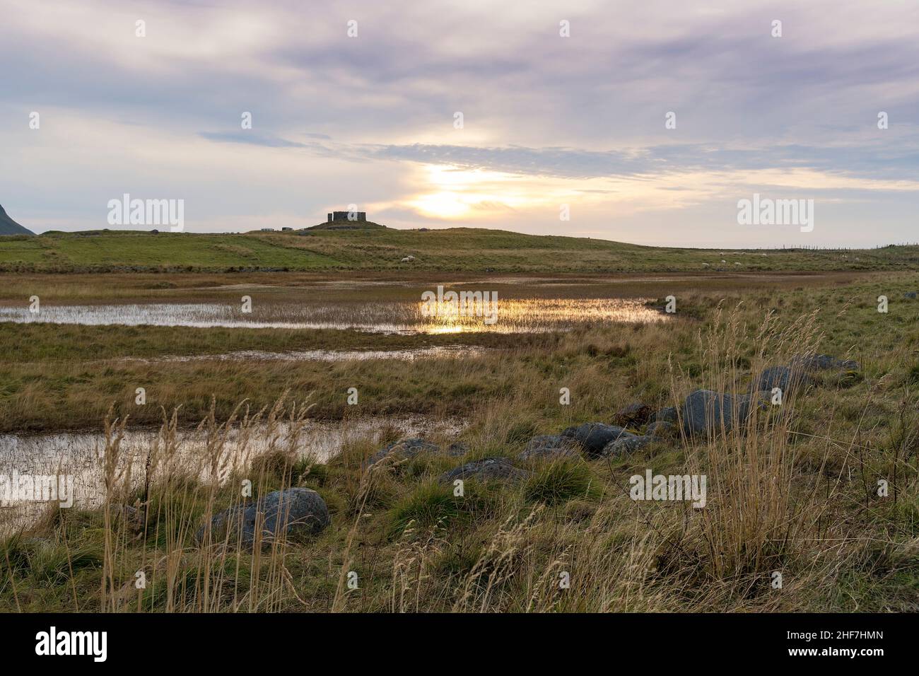Norway, Lofoten, Vestvagøya, Eggum, Borga (radar station Second World ...