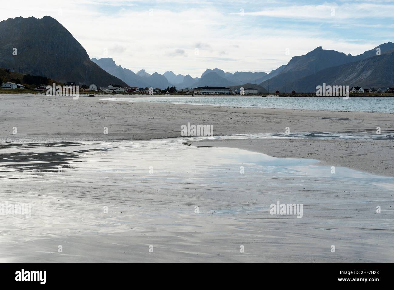 Norway, Lofoten, Flakstadøya, Ramberg Strand Stock Photo - Alamy