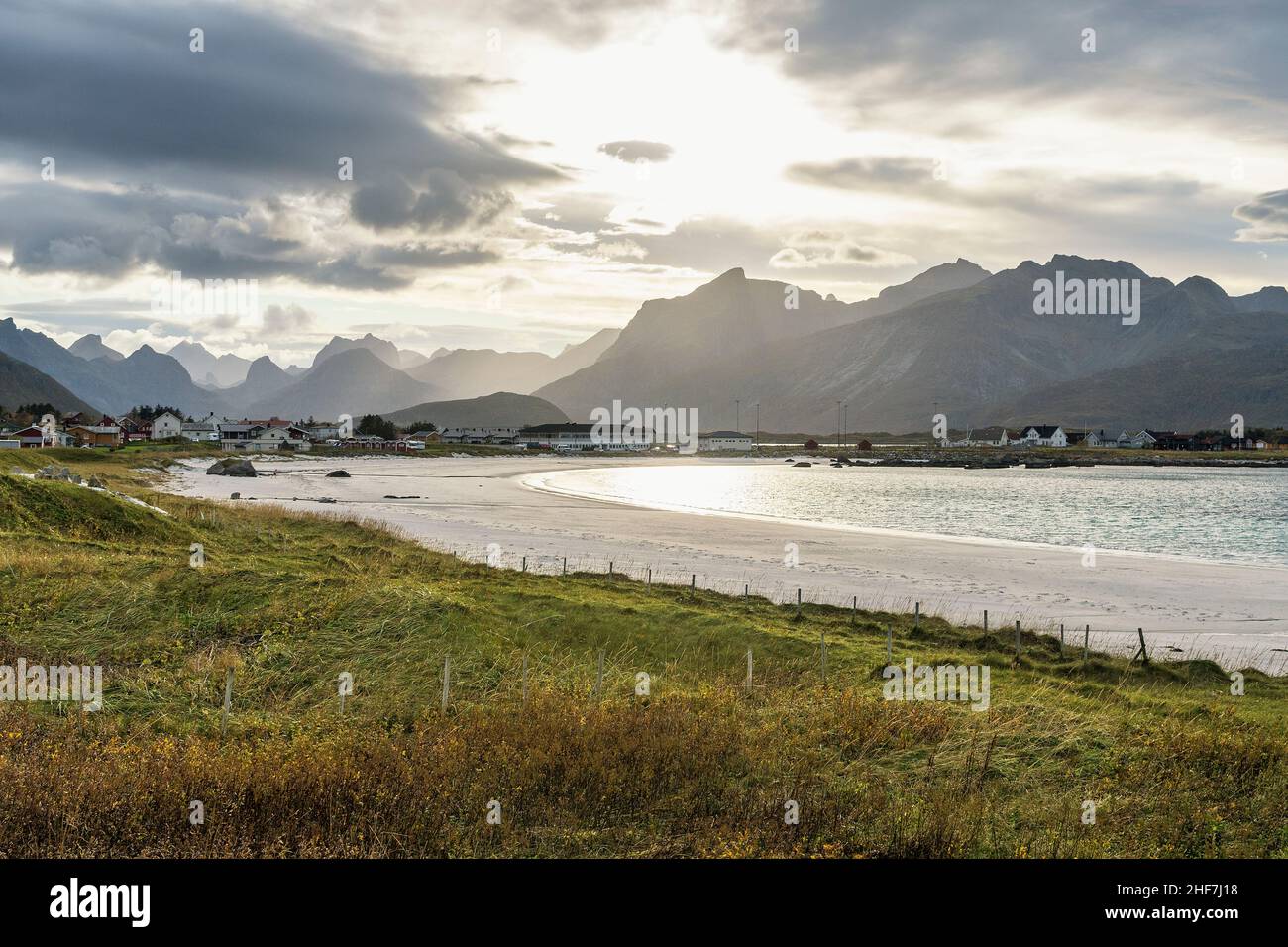 Norway, Lofoten, Flakstadøya, Ramberg Strand Stock Photo - Alamy