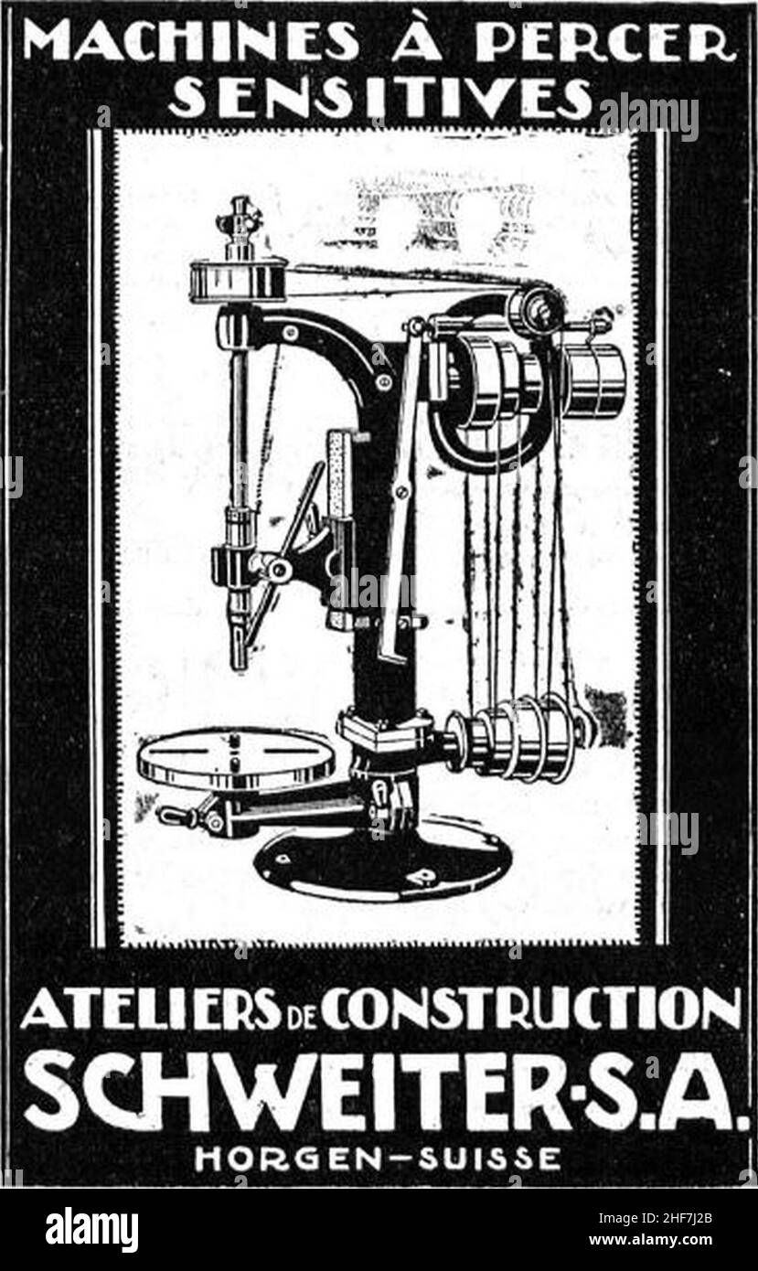 Schweiter AG 1924-24 Stock Photo - Alamy