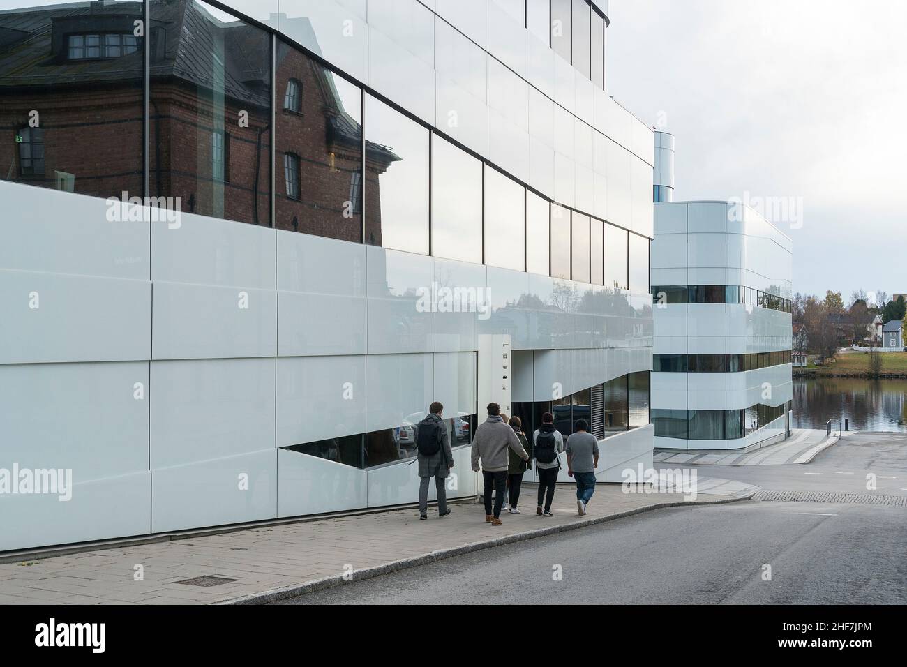 Sweden, Västerbottens Län, Umeå, university town, center, library ...