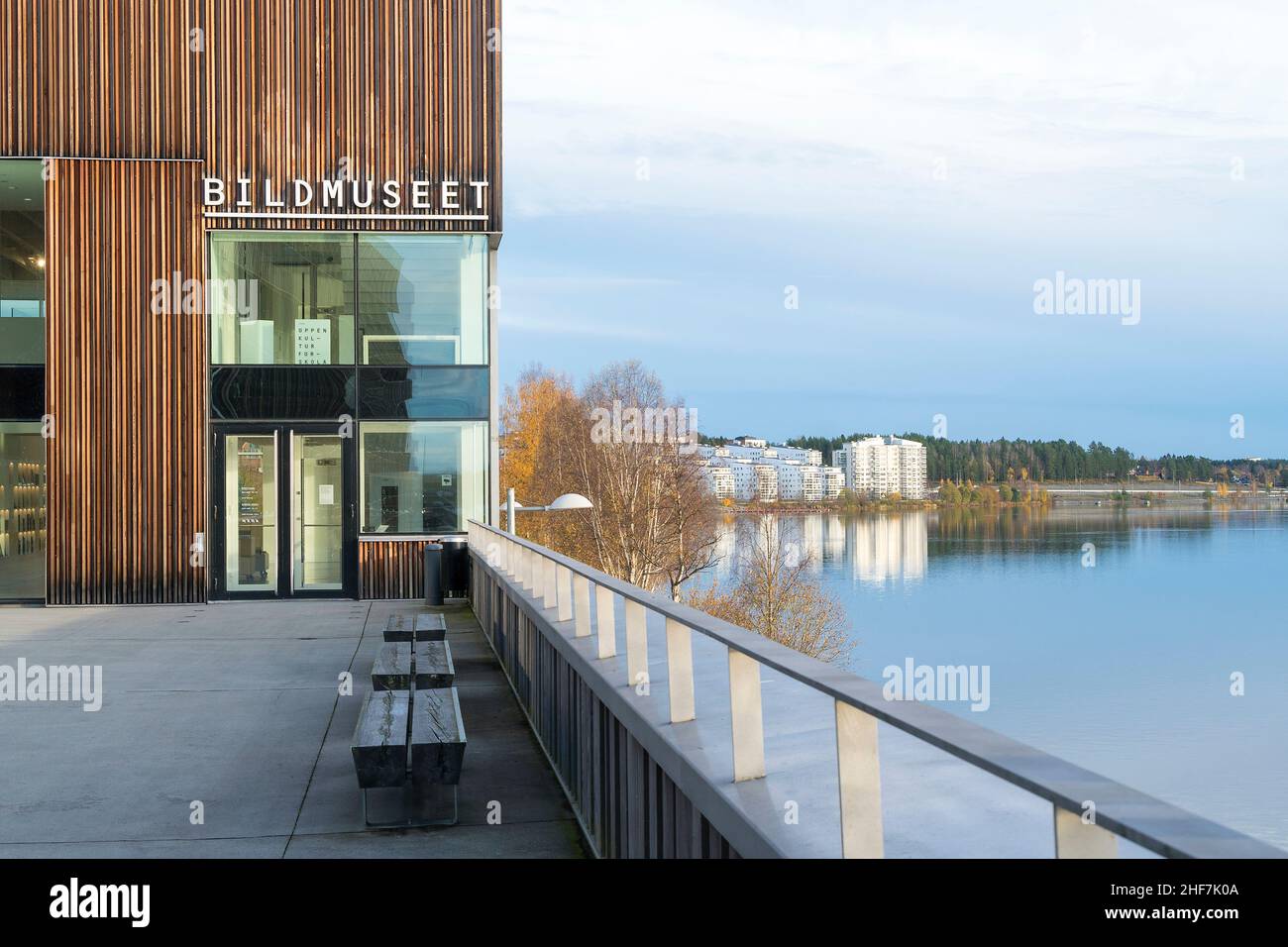 Sweden, Västerbottens Län, Umeå, university town, waterfront ...