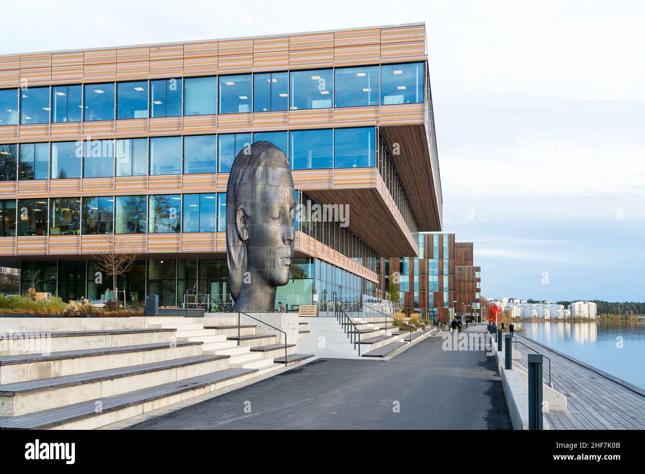 Sweden, Västerbottens Län, Umeå, university town, waterfront ...