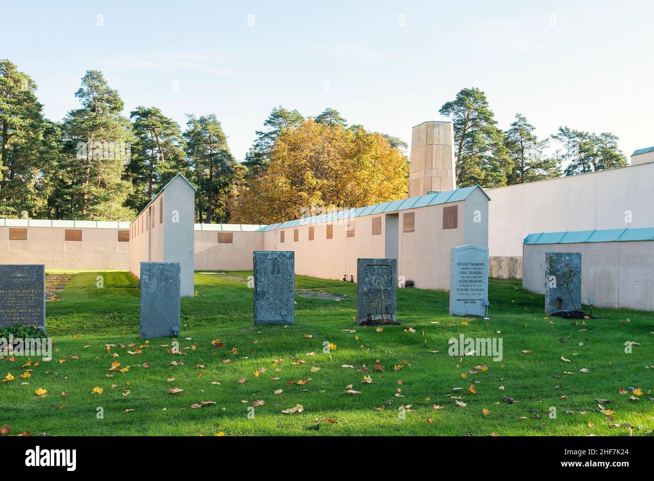 Sweden, Stockholm, Skogskyrkogården, cemetery, Unesco World Heritage ...