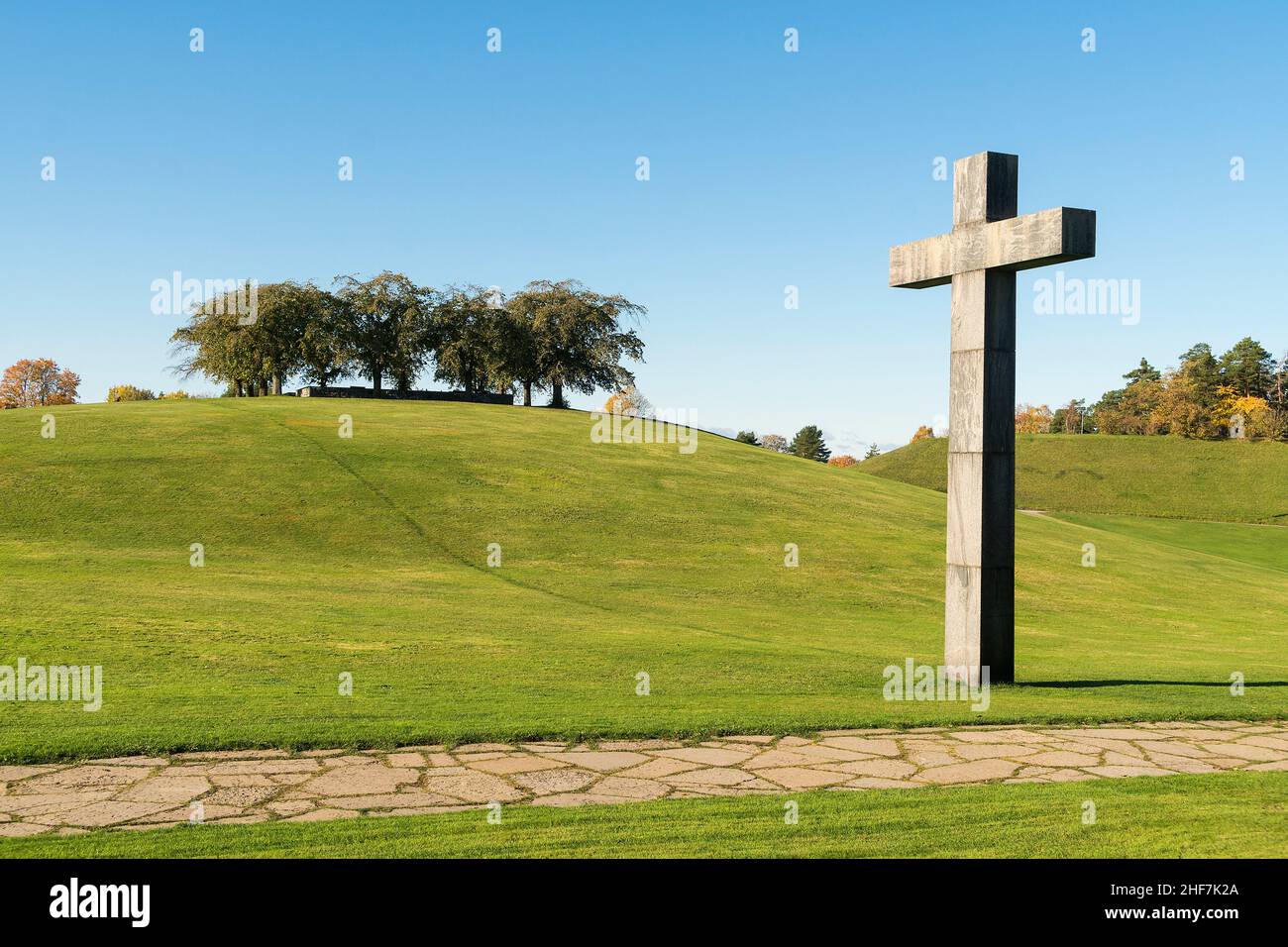 Sweden, Stockholm, Skogskyrkogården, cemetery, Unesco World Heritage ...