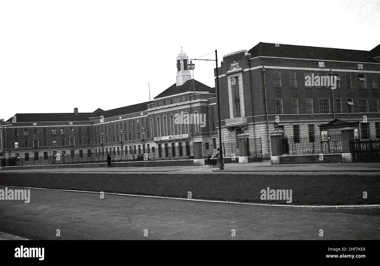 1936, exterior of the recently built South East Essex Technical College ...