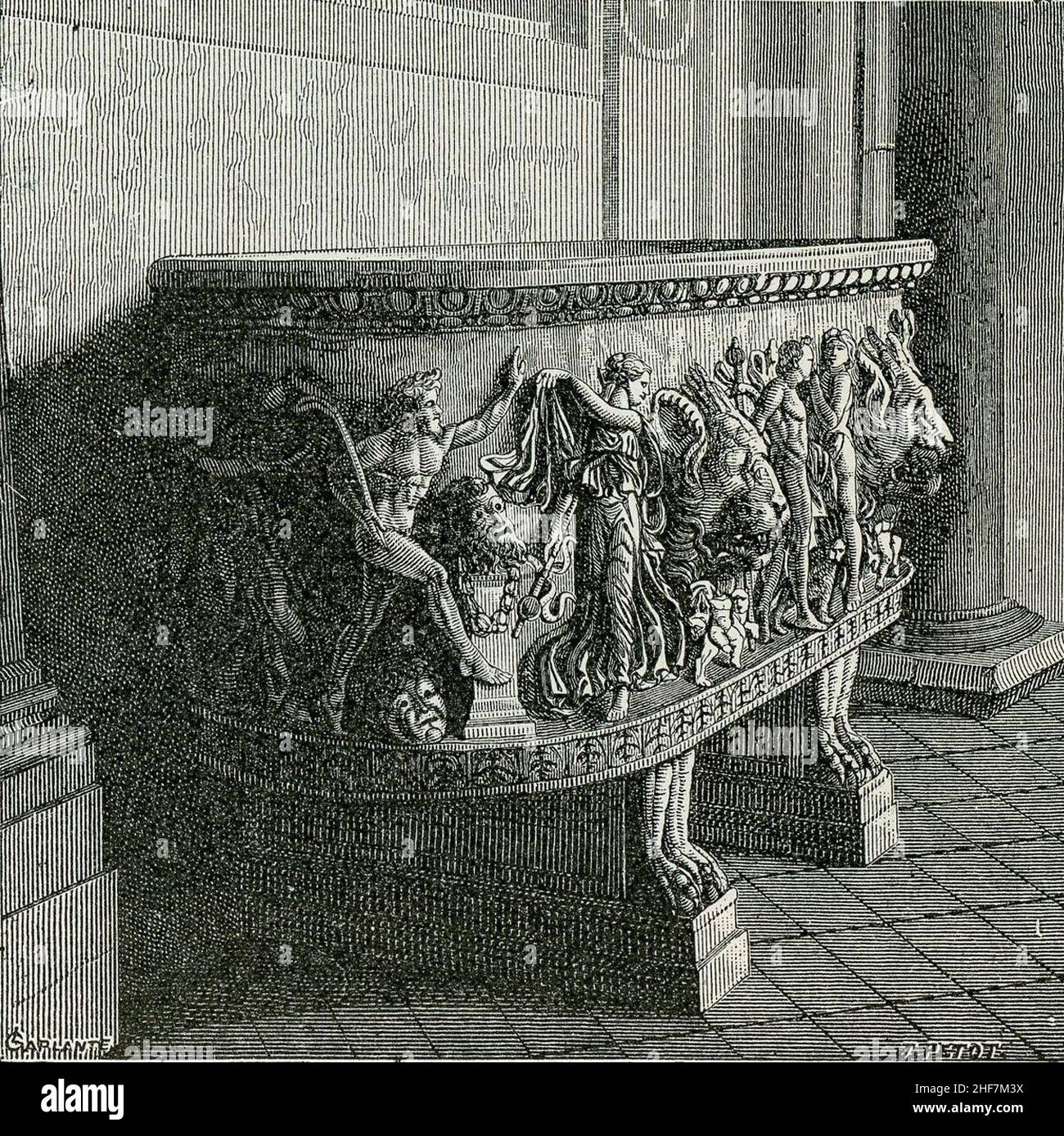 Sarcofago di Baccanti nel Museo Vaticano Stock Photo - Alamy