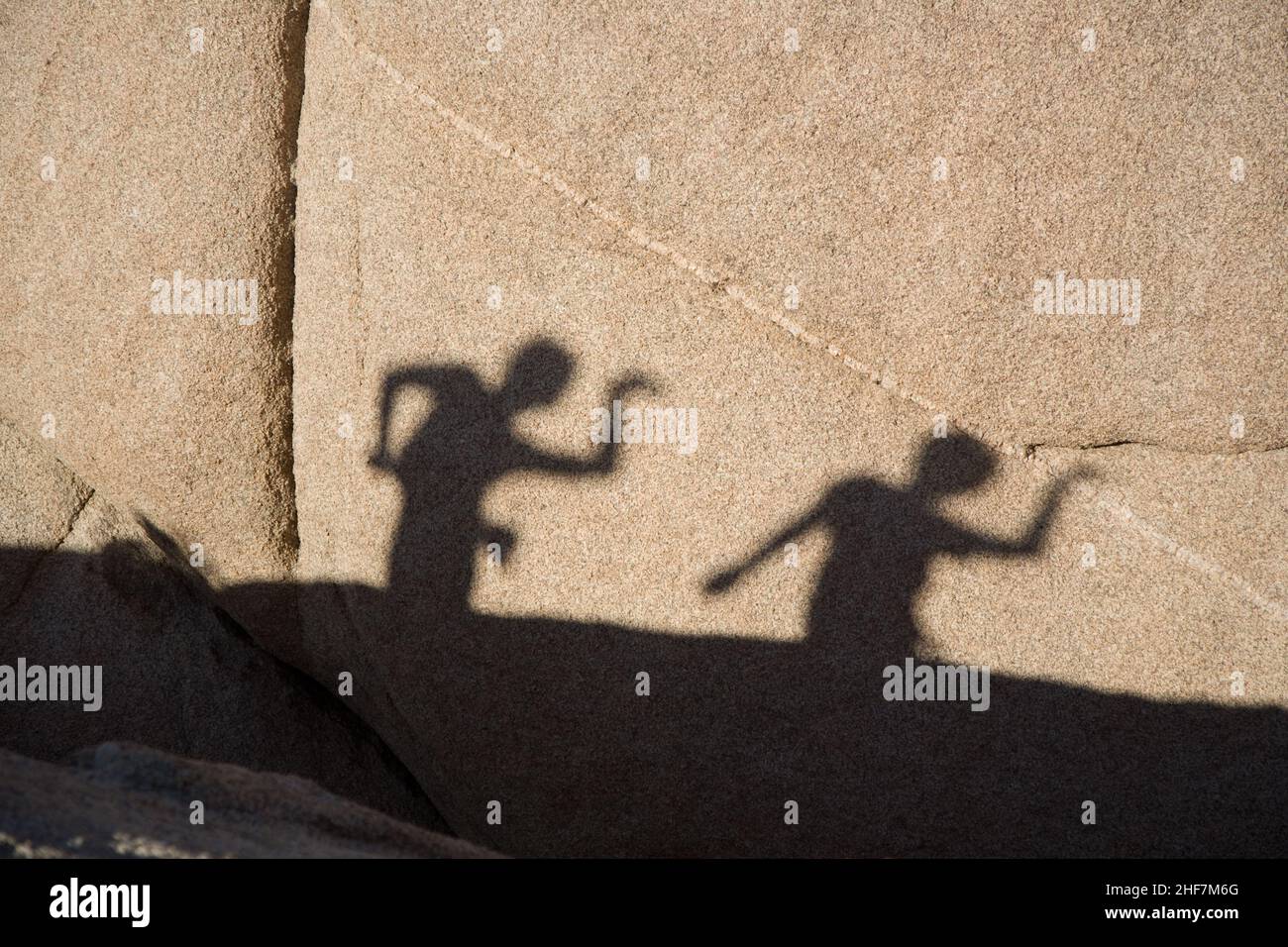 Shadow figures with hands hi-res stock photography and images - Alamy