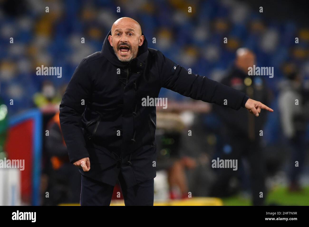 Naples, Italy. 13th Jan, 2022. Vincenzo Italiano (ACF Fiorentina coach ...