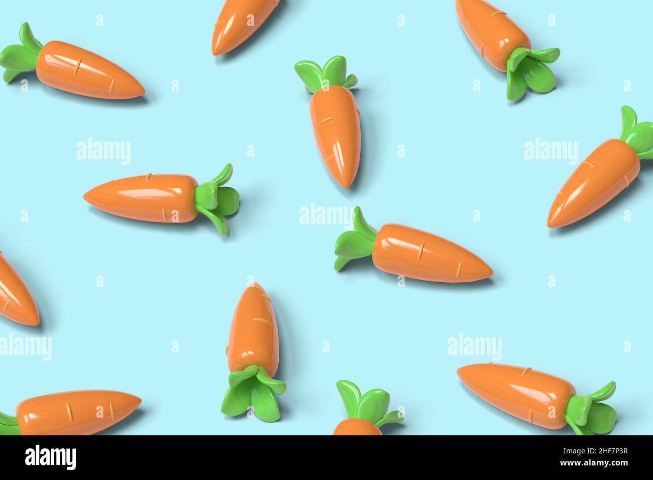 Cartoon carrots background pattern. 3D illustration Stock Photo - Alamy