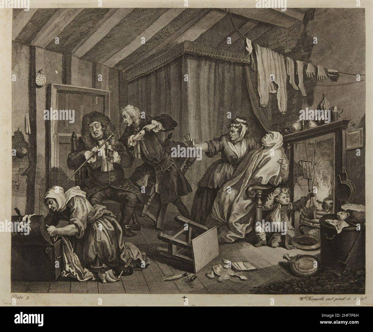 William hogarth the harlot’s progress hi-res stock photography and ...