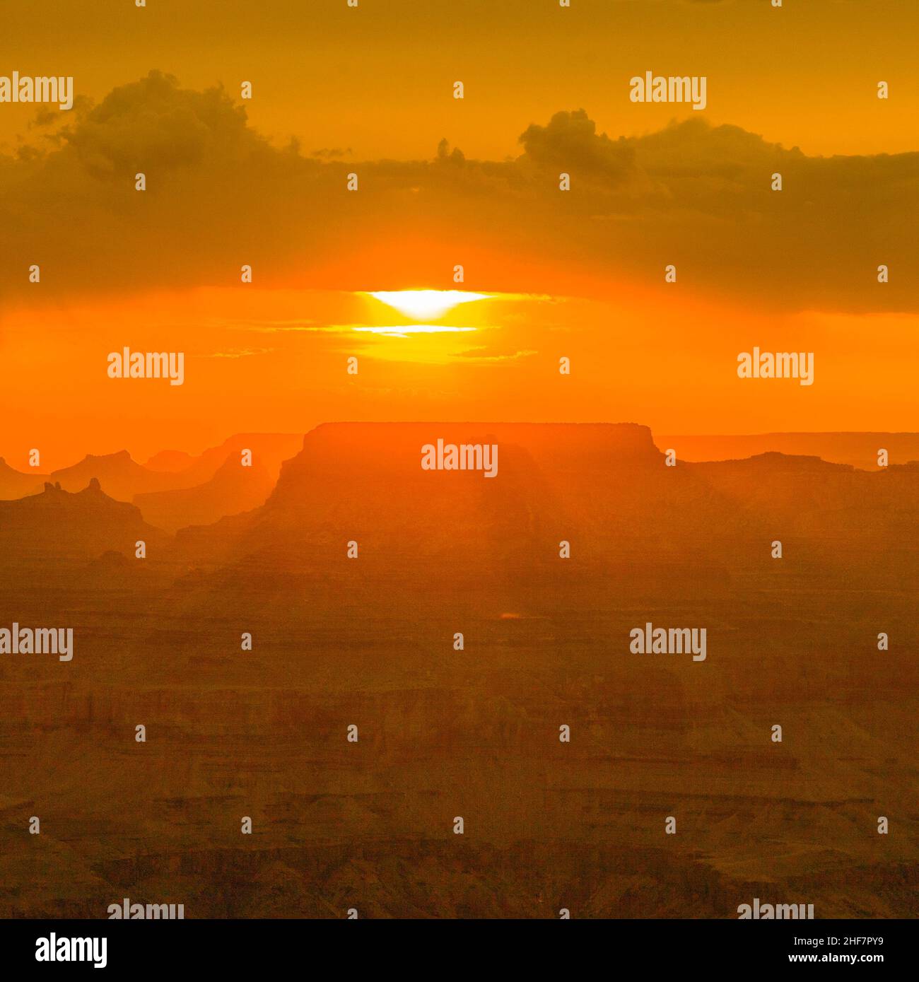 beautiful sunset at desert view point in the Great Canyon Stock Photo ...