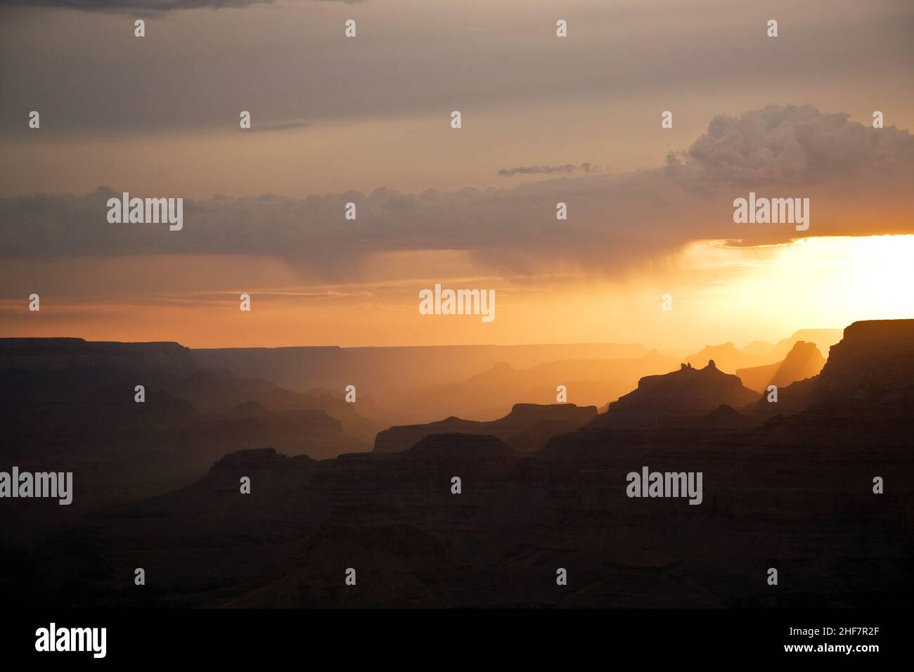 beautiful sunset at desert view point in the Great Canyon Stock Photo ...
