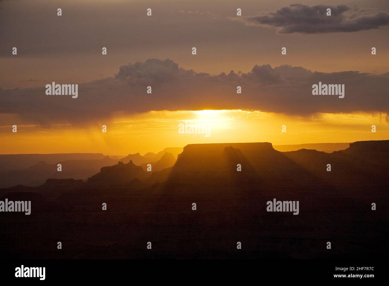 beautiful sunset at desert view point in the Great Canyon Stock Photo ...