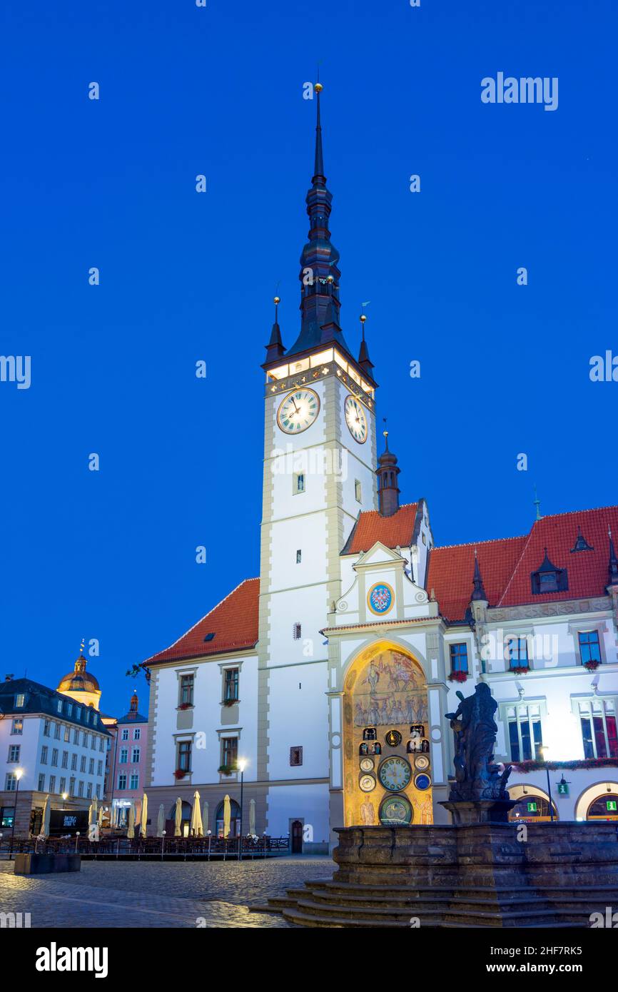 Olomouc (Olmütz), Town Hall, Astronomical Clock in Olomoucky, Olomouc ...