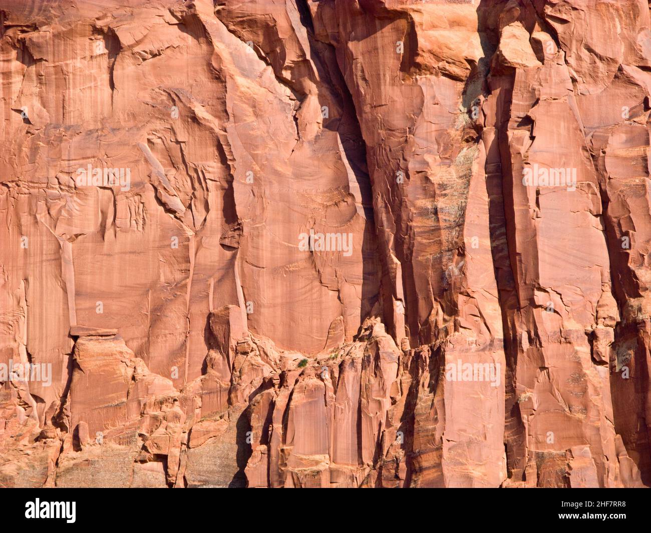 giant sandstone formation in the Monument valley in the intensive ...