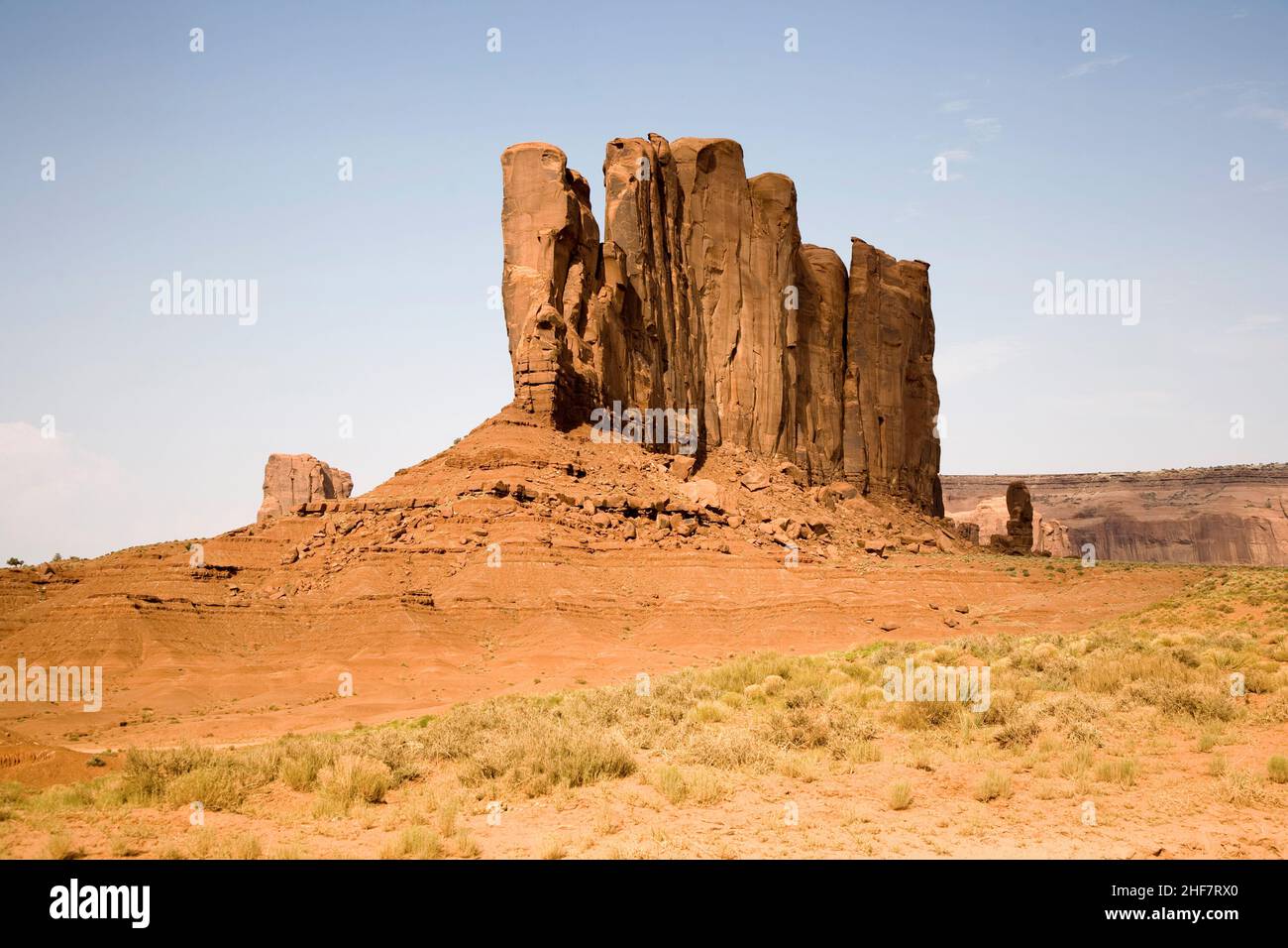 Camel Butte is a giant sandstone formation in the Monument valley that ...