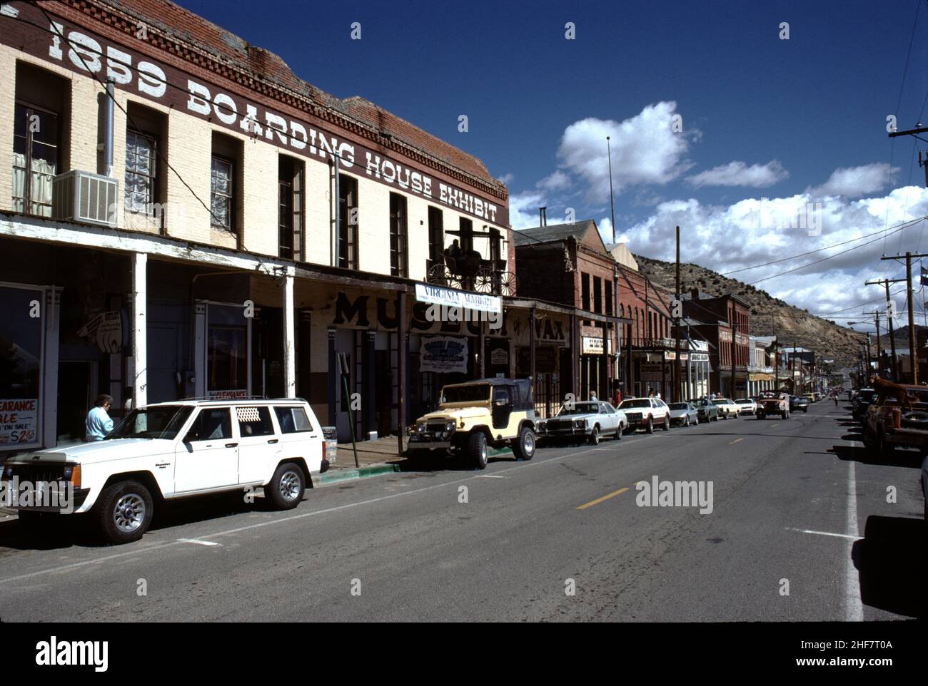 Virginia City, NV. U.S.A. Founded in 1859 on a silver strike of the ...