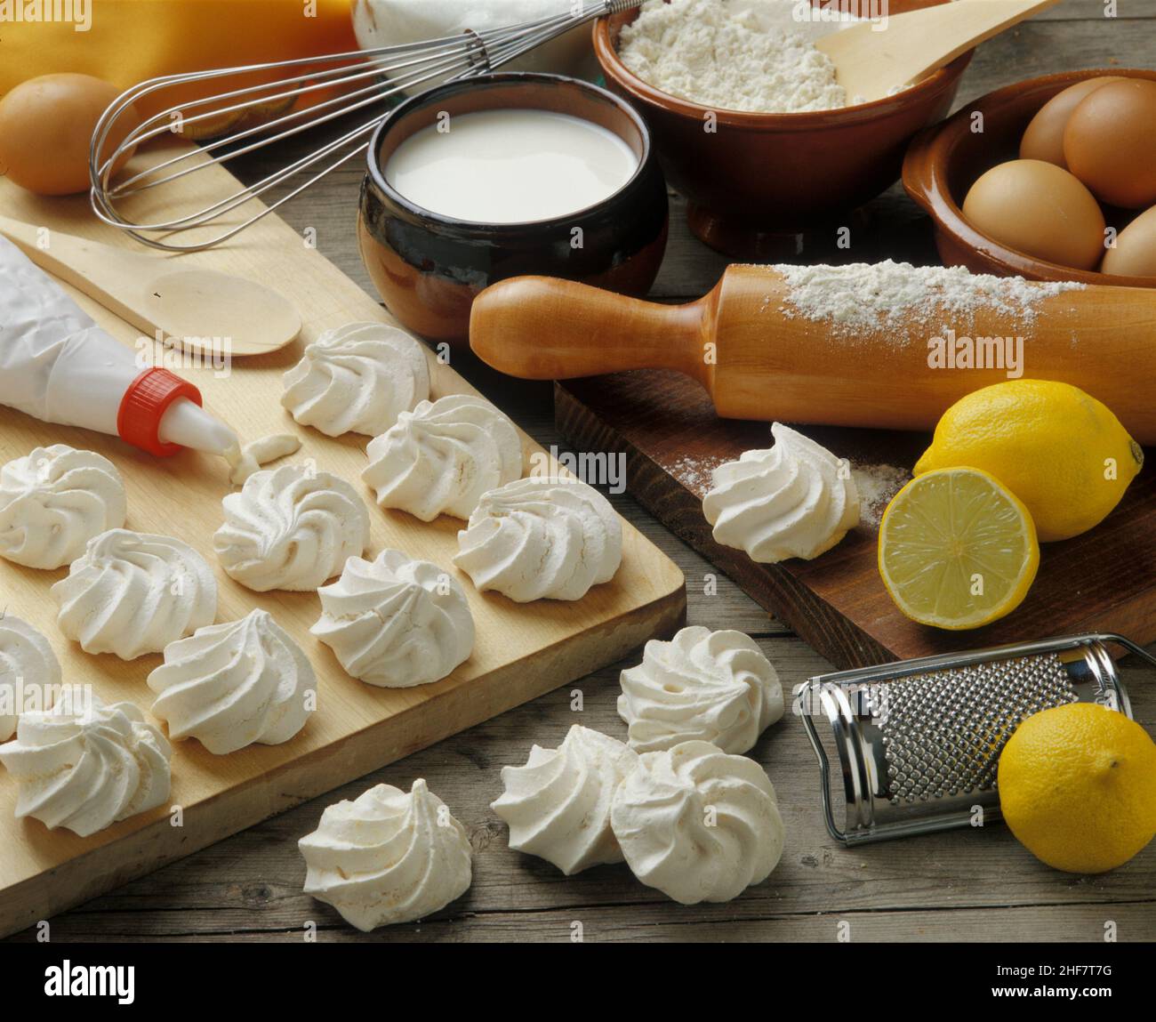 Artisanal meringue candies Stock Photo - Alamy