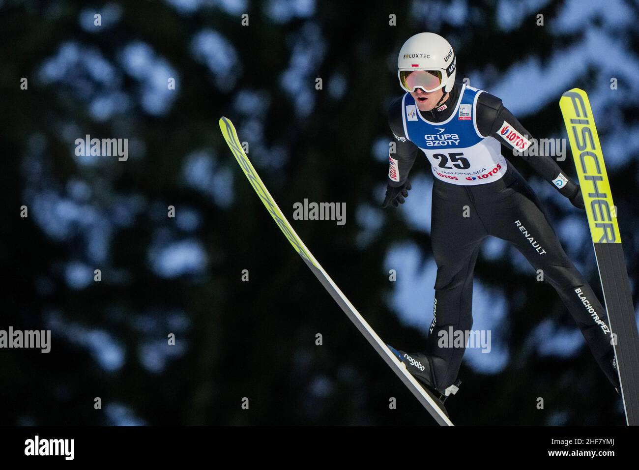Andrzej Stekala seen in action during the training session of the FIS ...