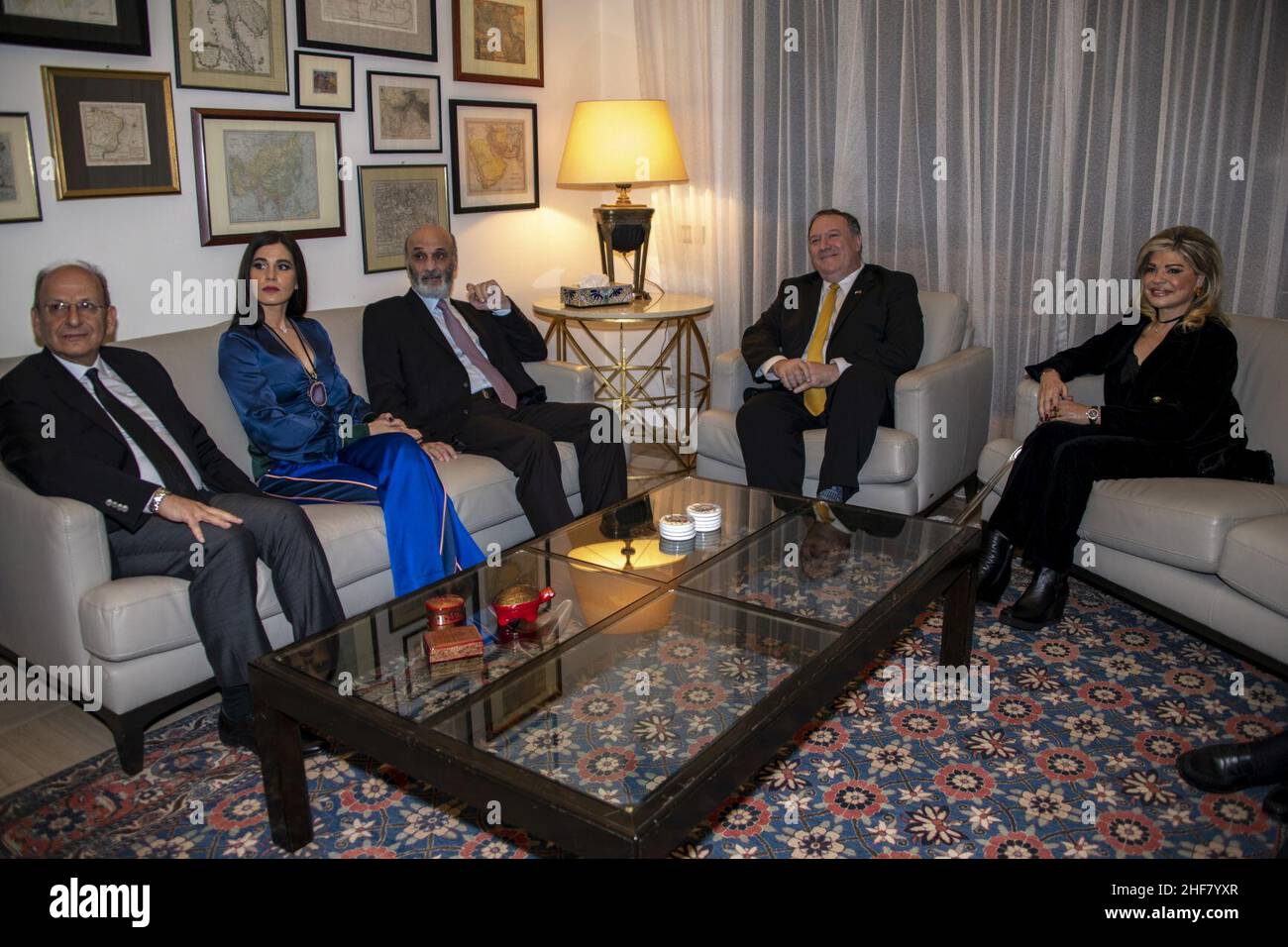 Secretary Pompeo Meets With Samir Geagea Stock Photo - Alamy