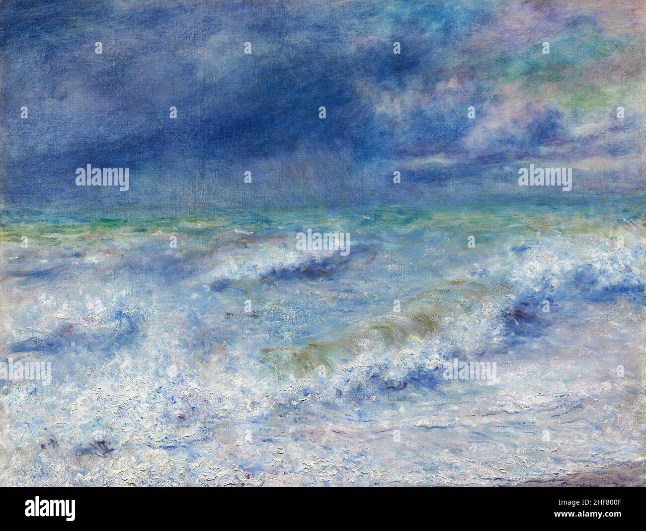 Seascape (1897) by Pierre-Auguste Renoir Stock Photo - Alamy