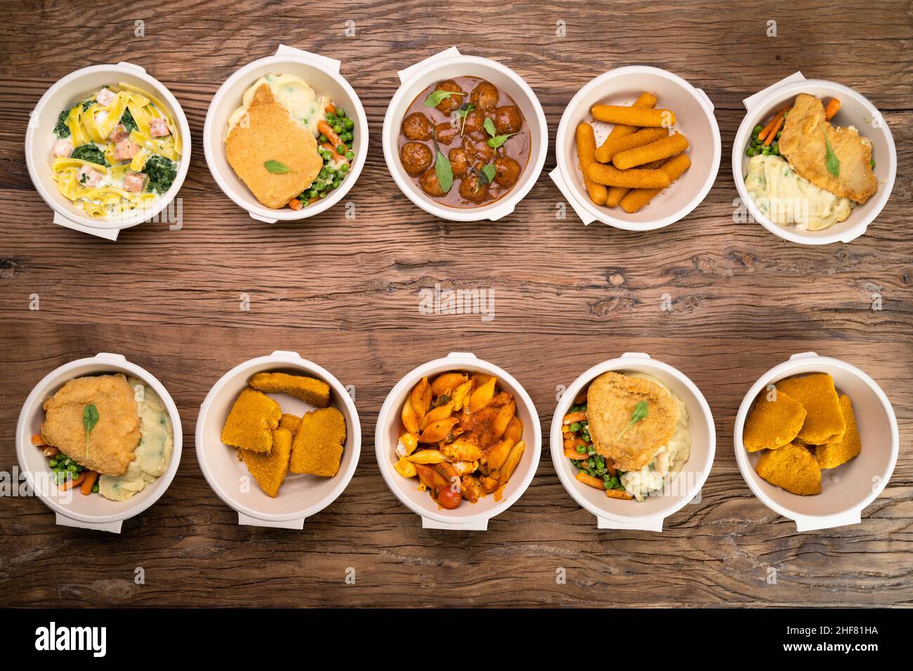 Fresh Healthy Food Meal. Dinner From Restaurant Stock Photo - Alamy