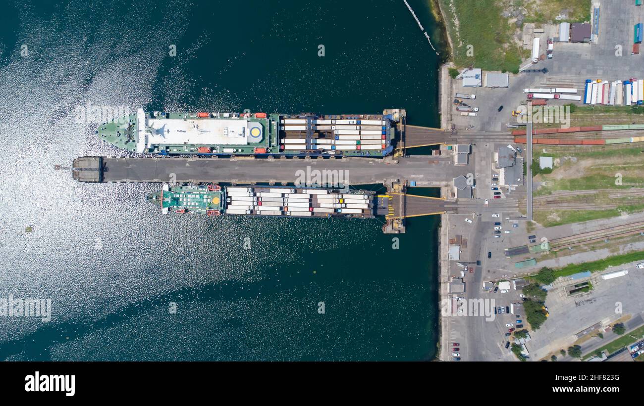 Aerial ferry loading hi-res stock photography and images - Alamy