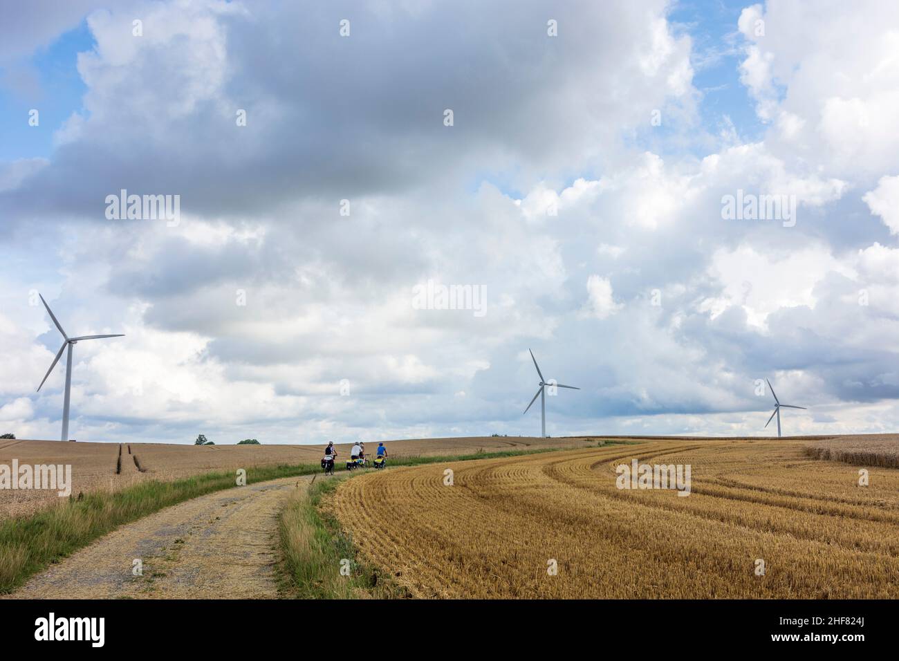 Cyclists field hi-res stock photography and images - Alamy