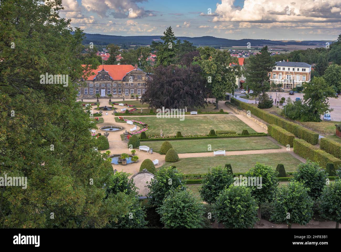 Germany, Saxony-Anhalt, Blankenburg, small castle from the castle ...