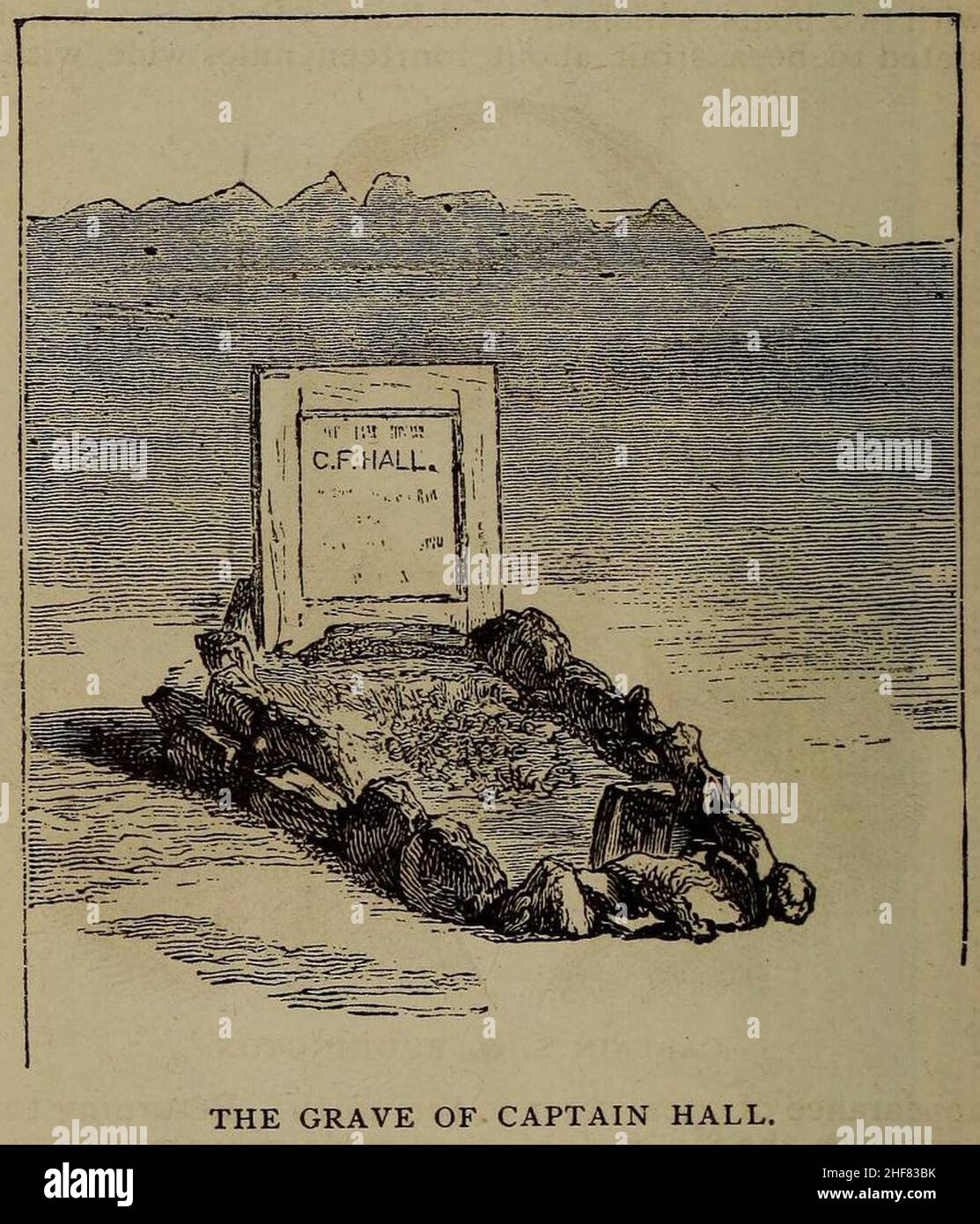 Sciencerecordcom1874beac 0536 The grave of Captain Hall Stock Photo - Alamy
