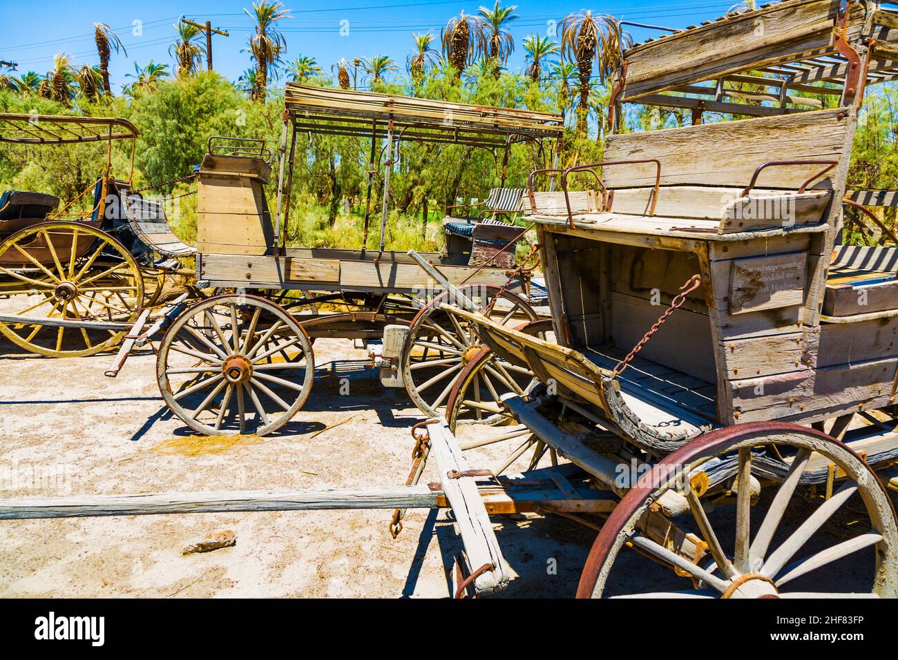 old historic stage wagons at the ranch Stock Photo - Alamy