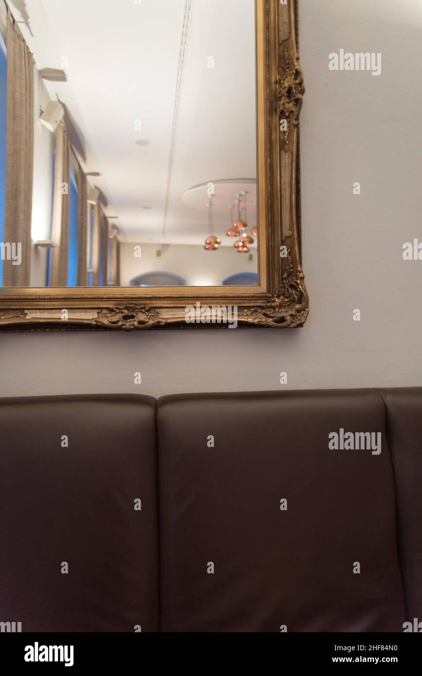 Mirrors, seating, interior, mirroring Stock Photo - Alamy