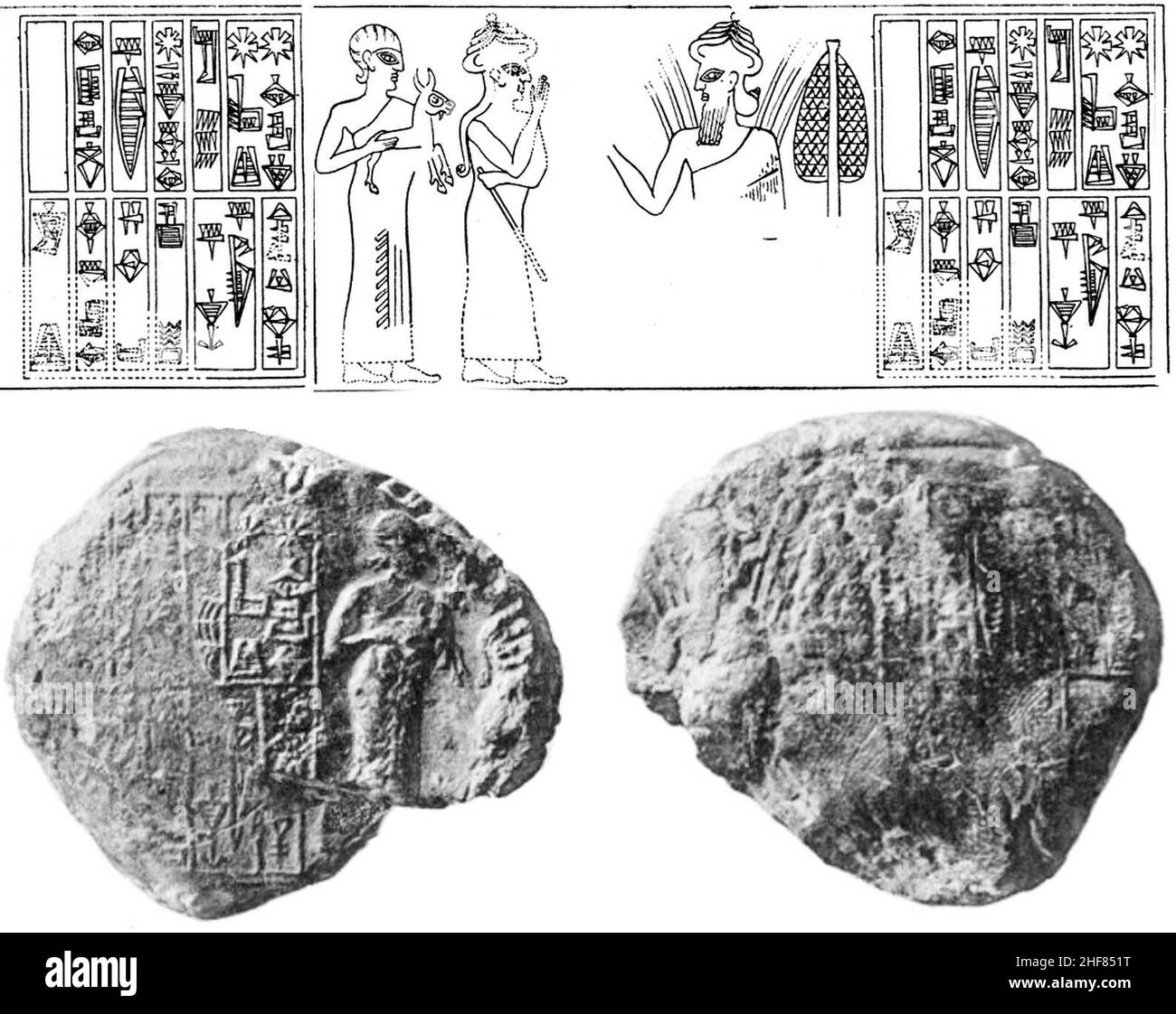 Seal of Lugal-ushumgal as servant of Naram-Sin Stock Photo - Alamy