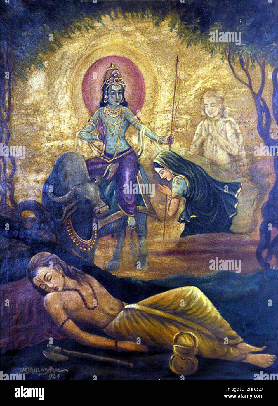 Savitri and satyavan hi-res stock photography and images - Alamy