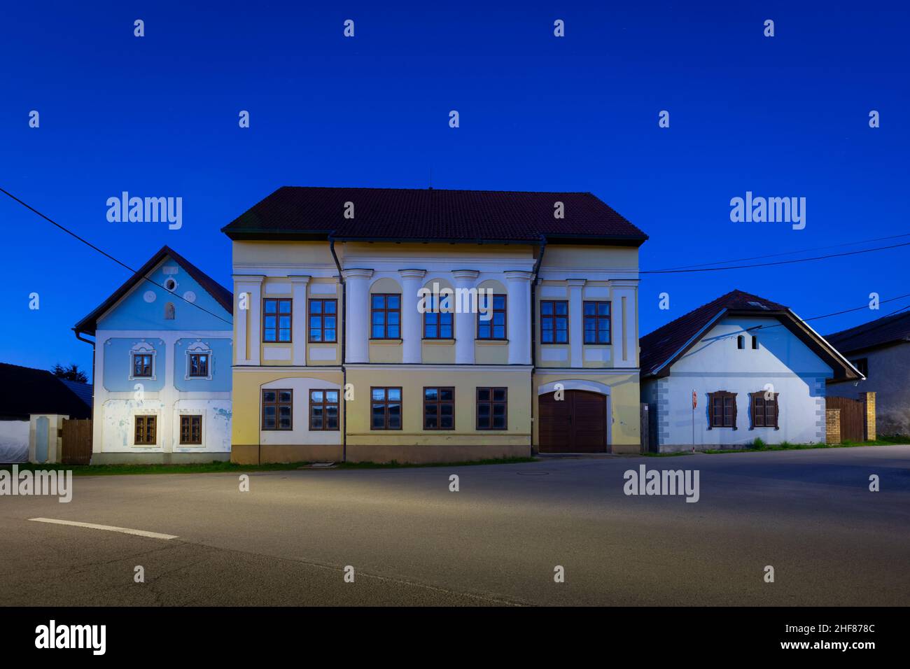 Historical architacture in Valca village, Turiec region, Slovakia Stock ...