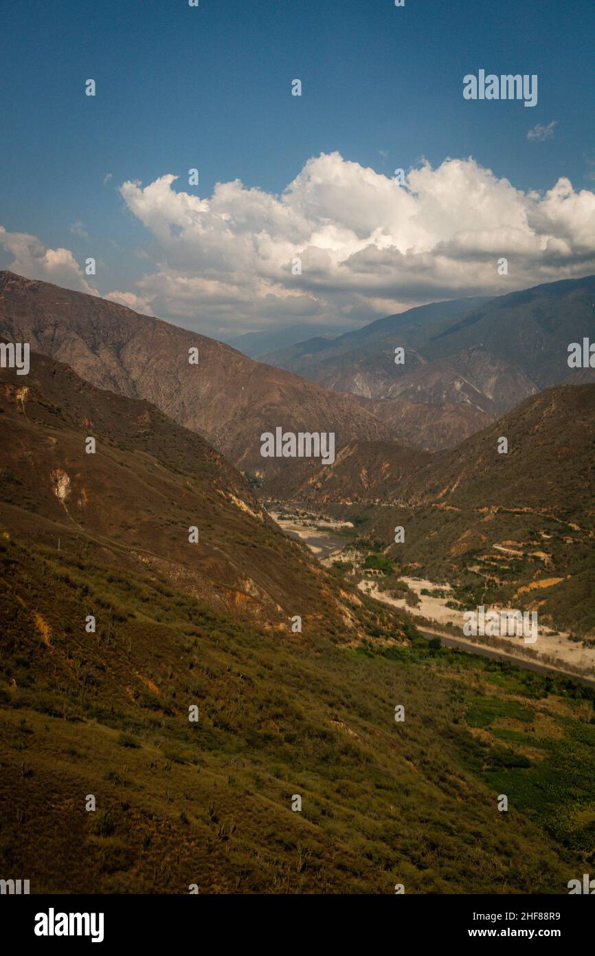 A view of the Chicamocha River at Parque Nacional del Chicamocha were ...