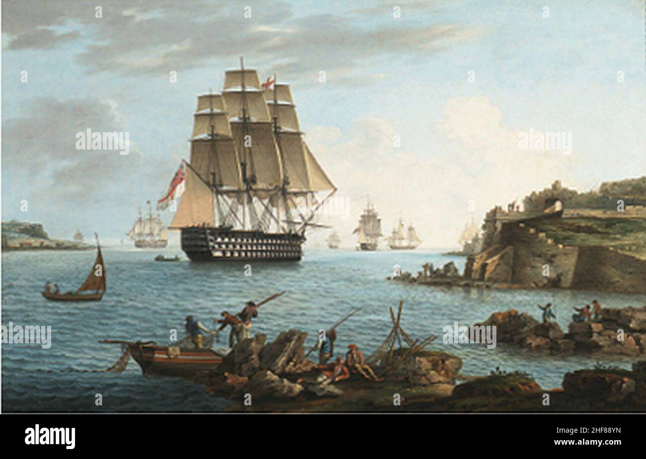 Anton Schranz - H.M.S. Caledonia clearing Port Mahon, Minorca CKS 2000 ...